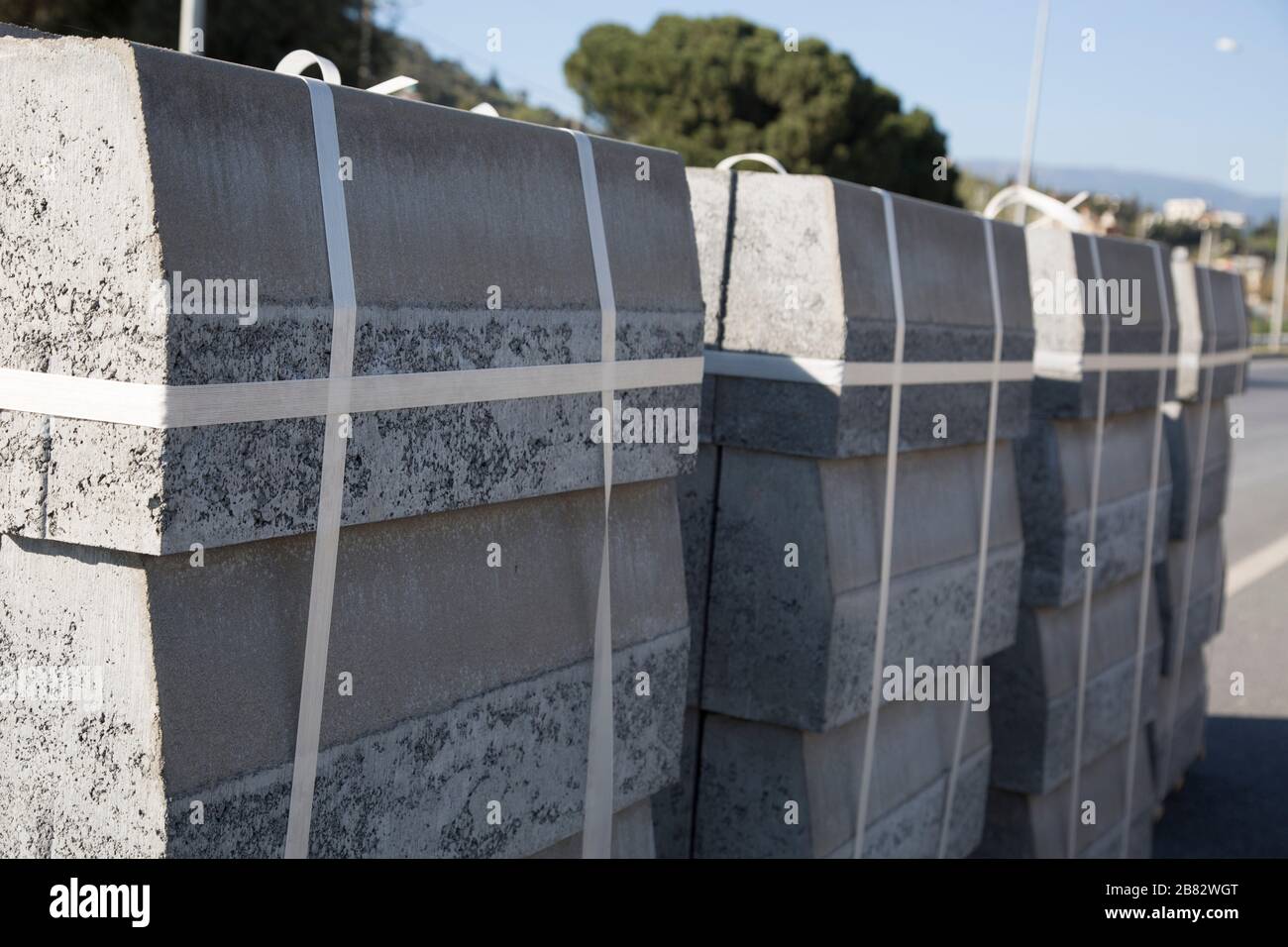 A paving stone factory in Turkey Stock Photo - Alamy
