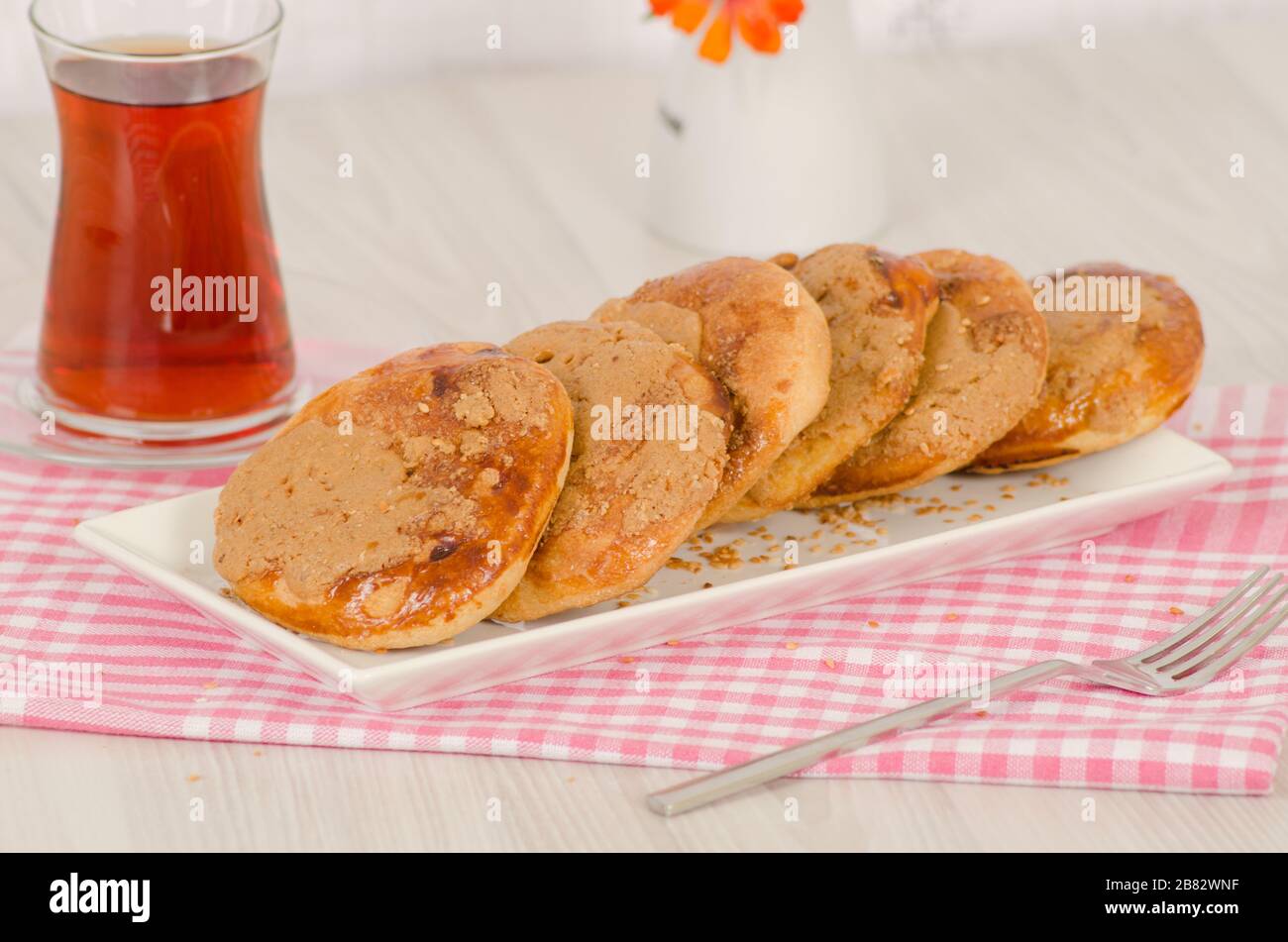 Turkish pastry from turkish cuisine (acma, Pogaca, Simit Stock Photo ...