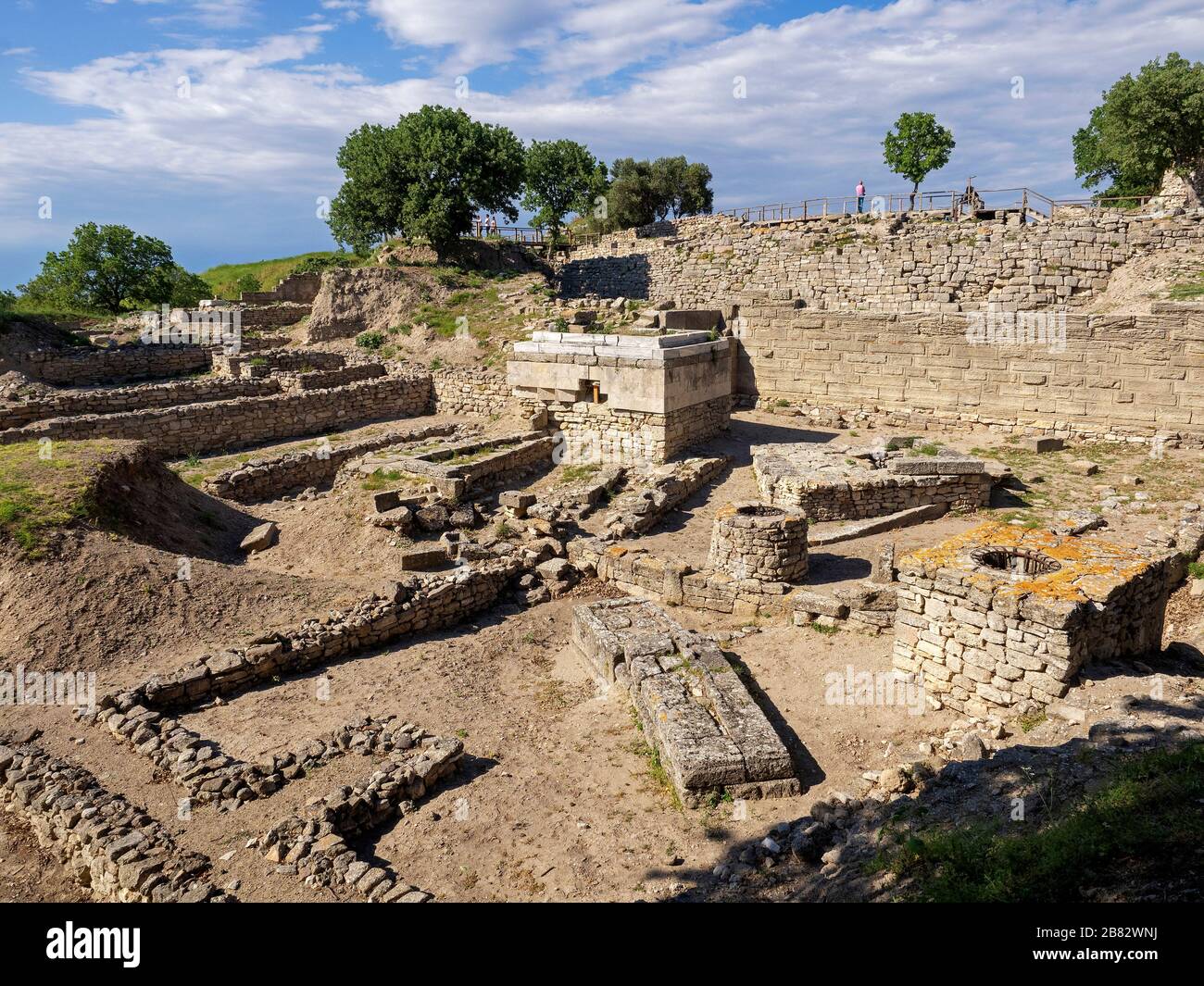 Canakkale, Turkey- May 06, 2017- Ruins of ancient legendary city of ...