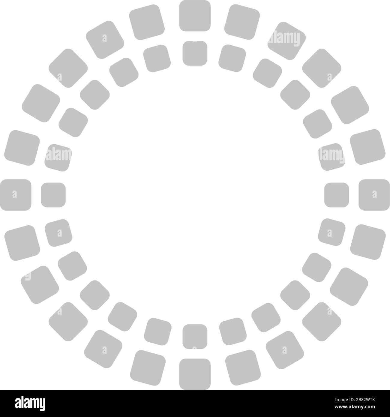 rectangles loading circle flat style icon vector design Stock Vector ...