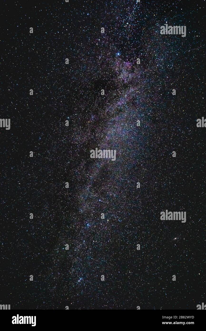 Milky way core. starry summer night Stock Photo - Alamy