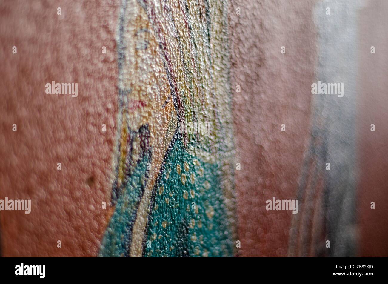 Impressionist Wall Painting Natural Red Stock Photo - Alamy