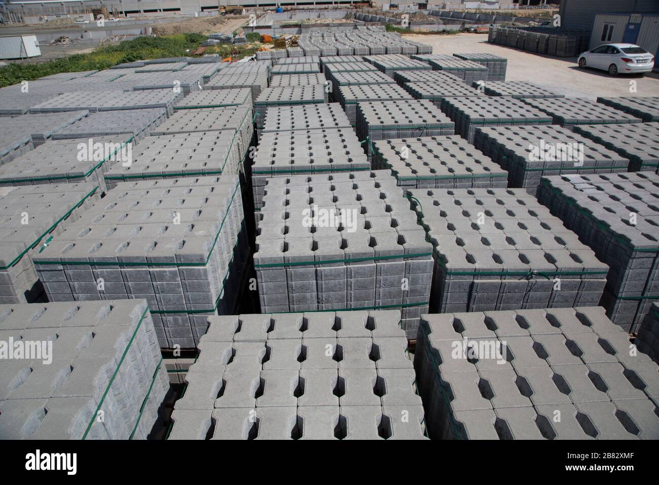 A paving stone factory in Turkey Stock Photo - Alamy