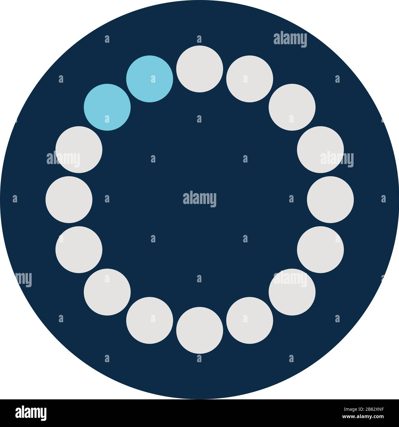pointed loading circle block style icon vector design Stock Vector ...