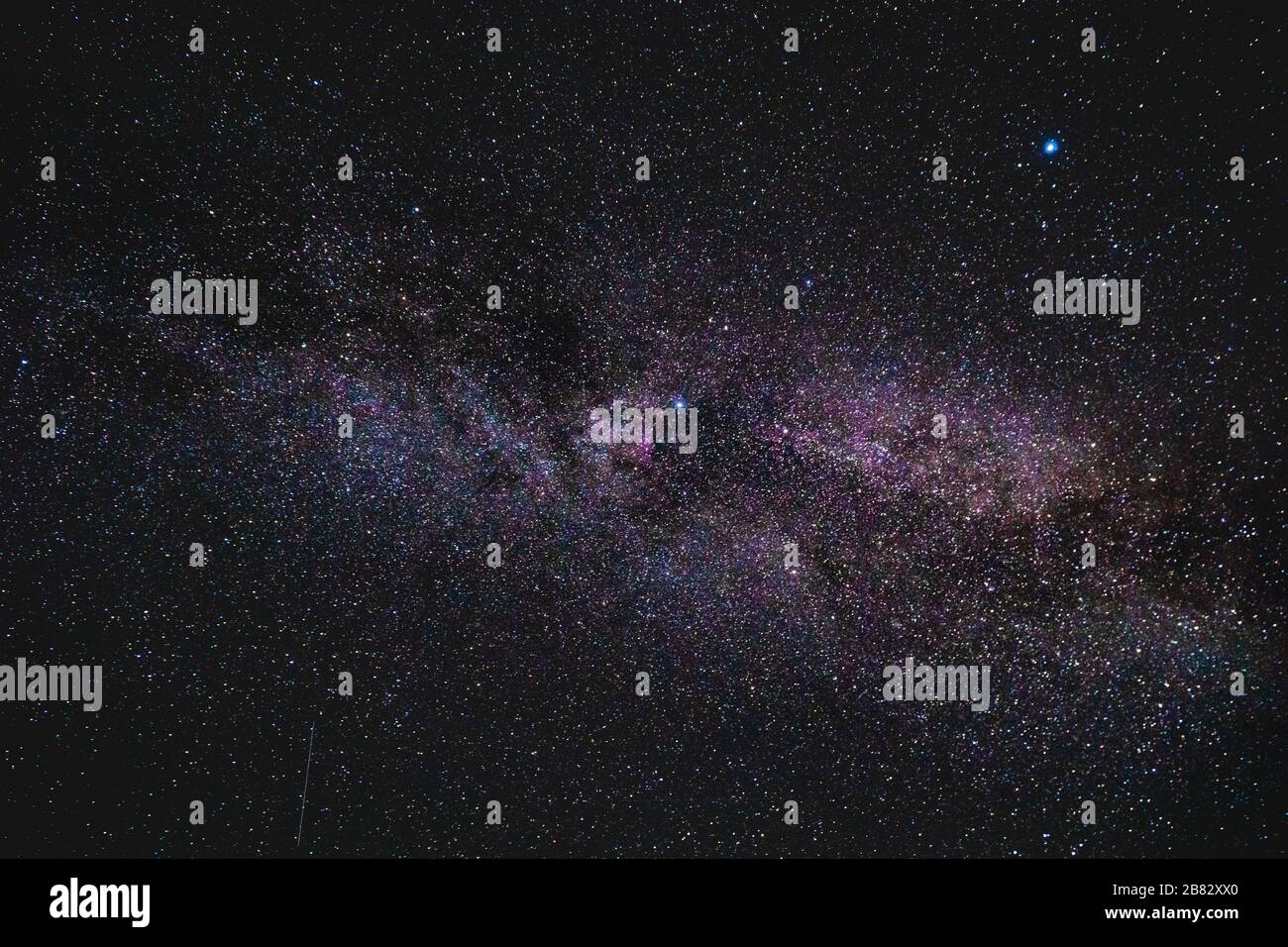 Milky way core. starry summer night Stock Photo - Alamy