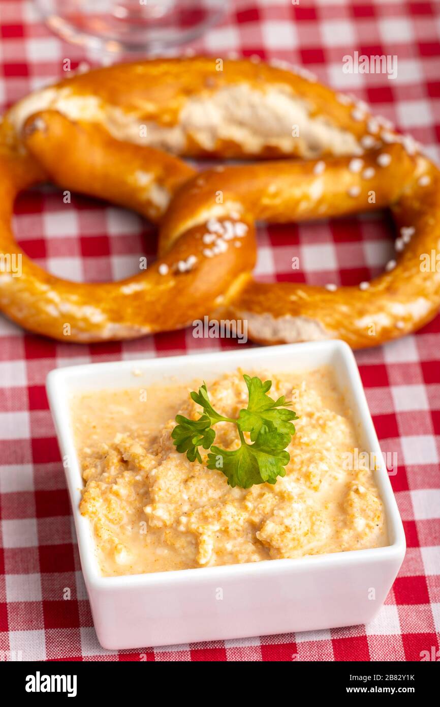 bavarian obazda cheese spread Stock Photo - Alamy