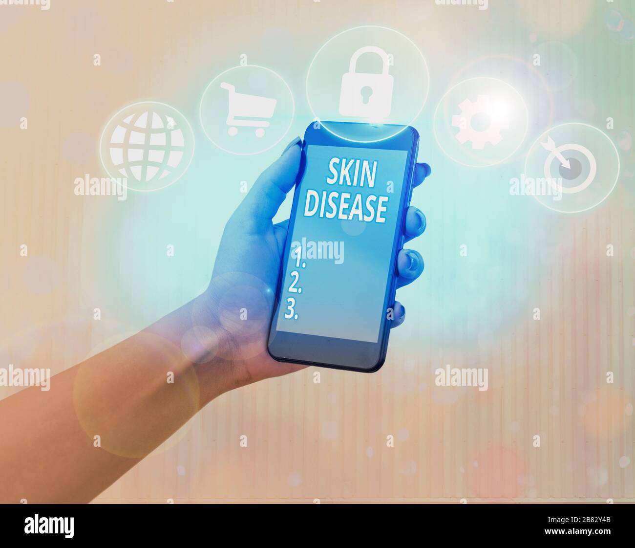 Handwriting text writing Skin Disease. Conceptual photo any of the ...