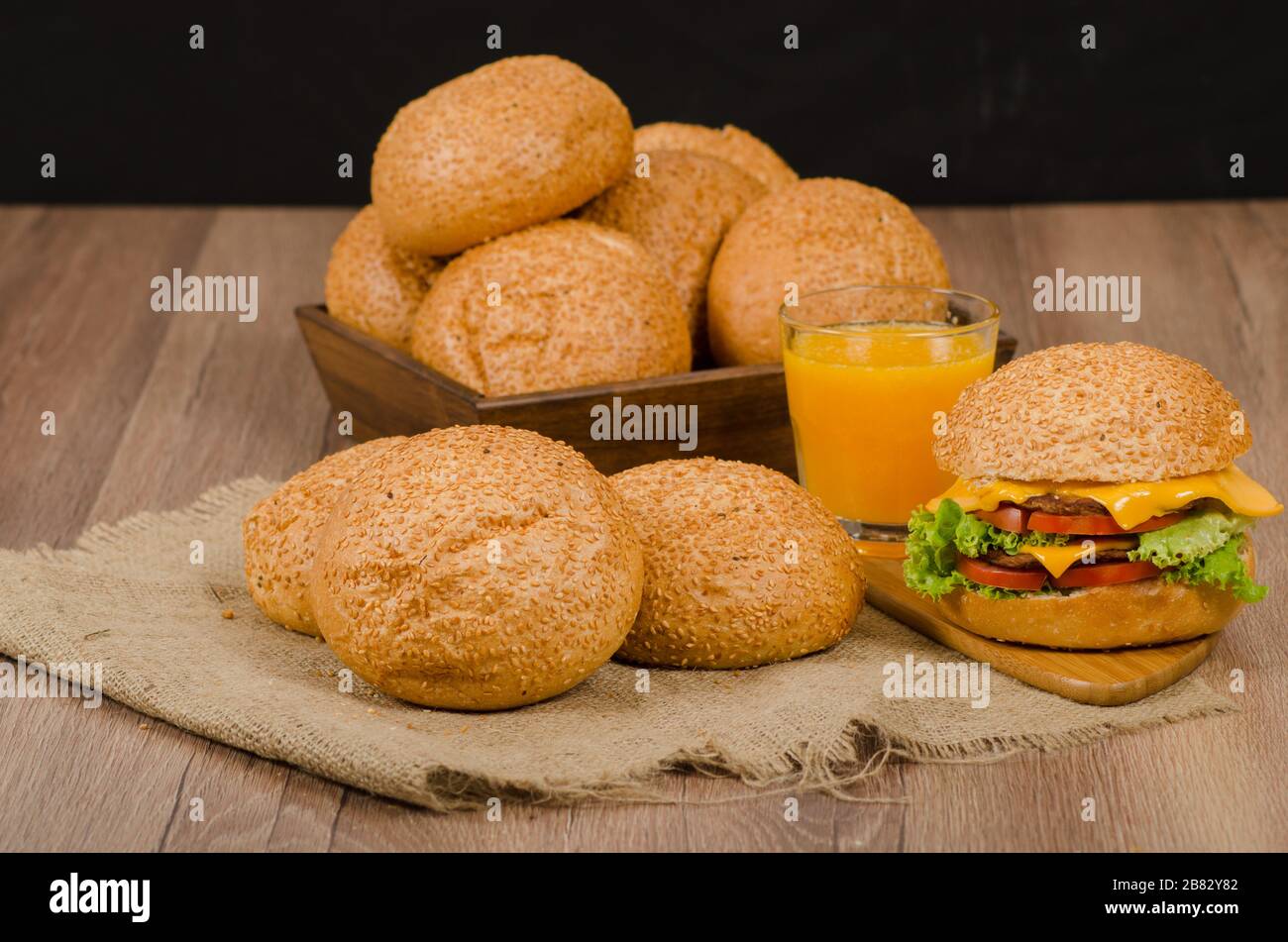 Burger bread from turkish cuisine Stock Photo - Alamy