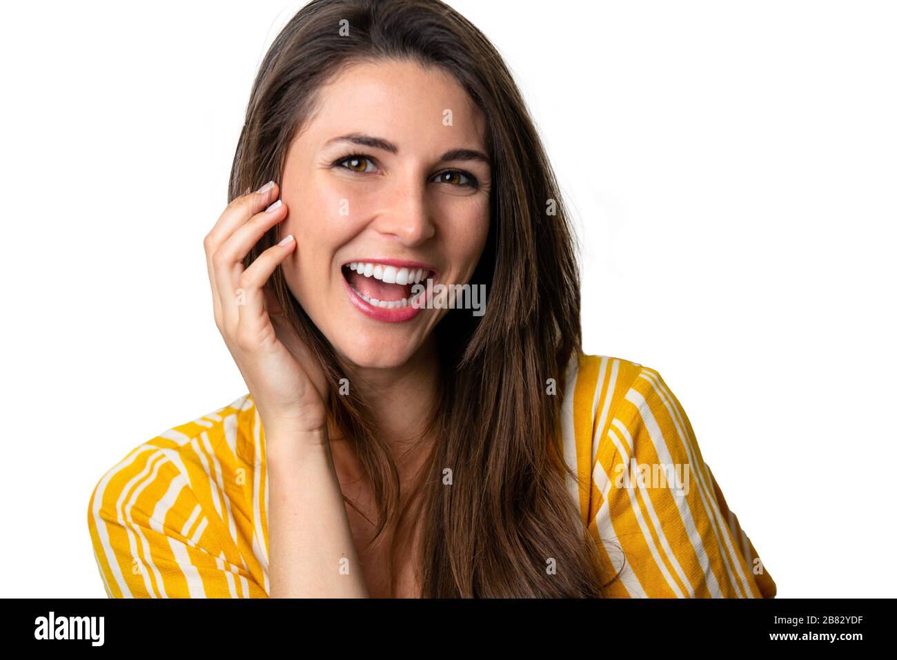 Beauty headshot smile hi-res stock photography and images - Alamy