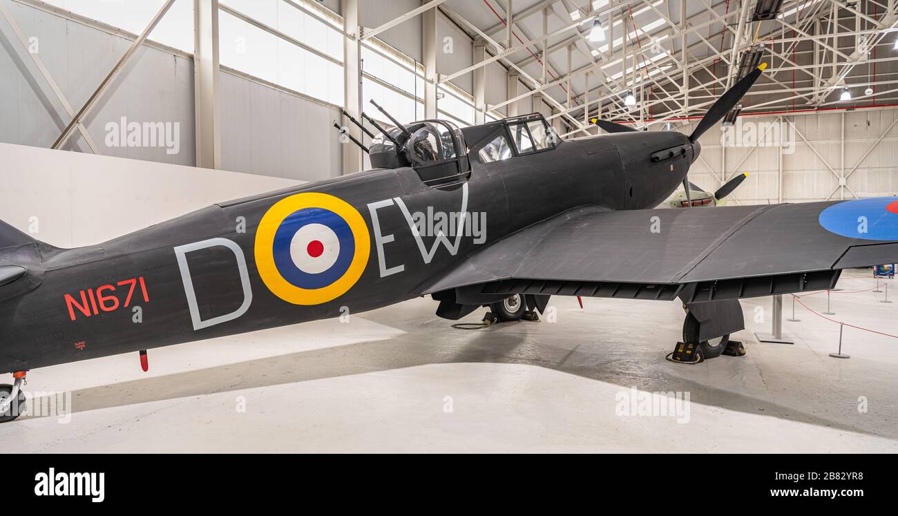 Boulton Paul Defiant Mk 1, RAF Museum, Cosford Stock Photo - Alamy