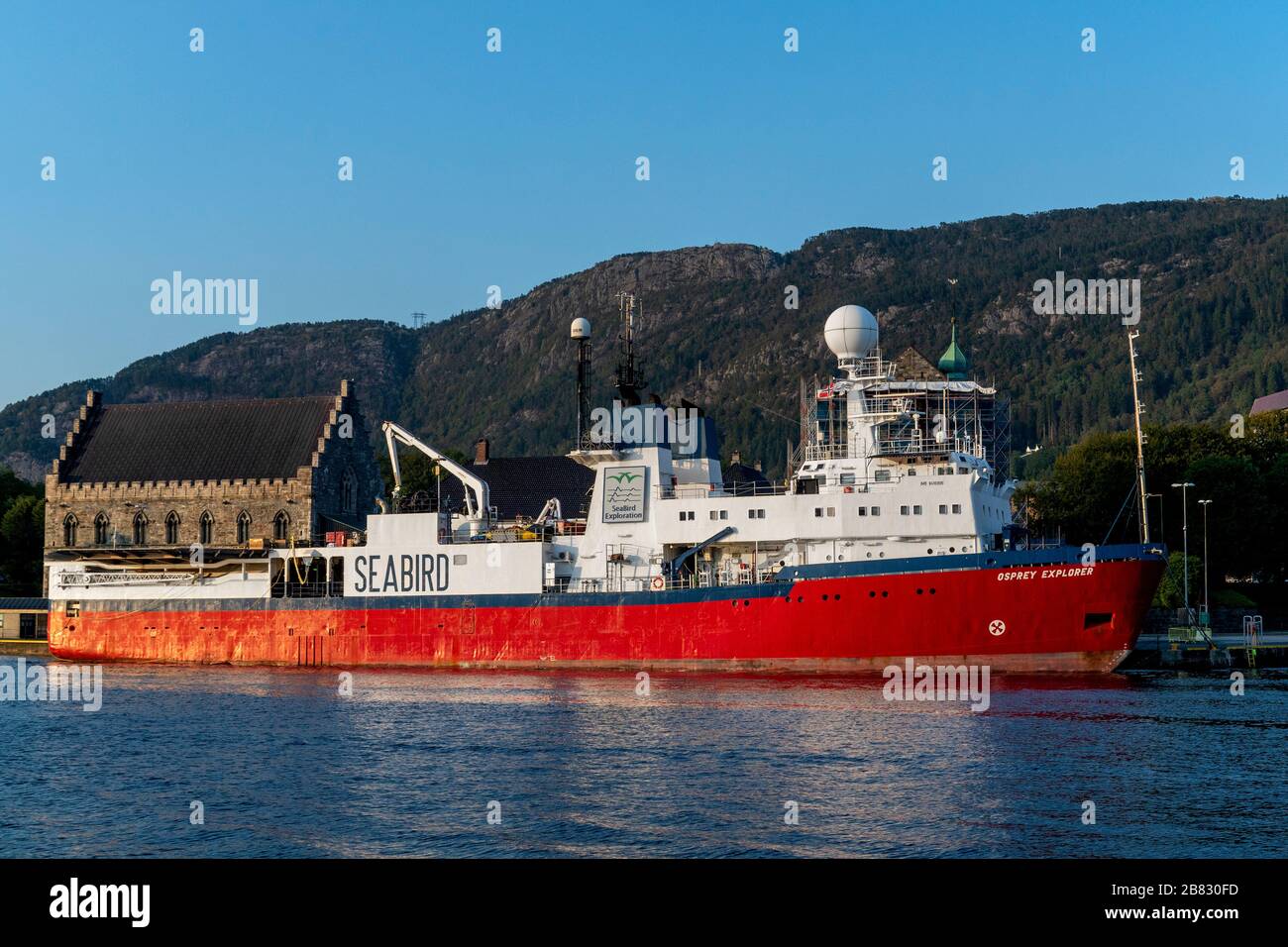 Research survey and seismic vessel Osprey Explorer at Festningskaien ...