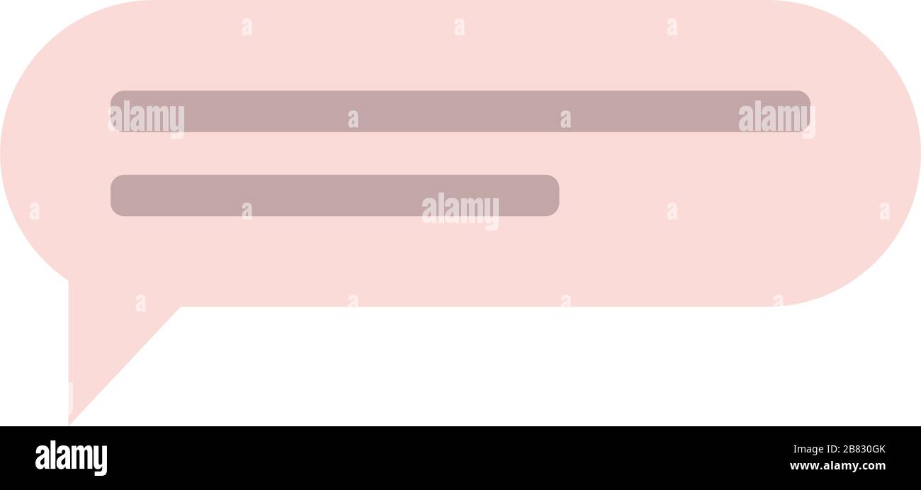 Communication bubble with lines vector design Stock Vector Image & Art ...