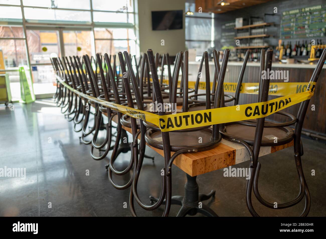 Caution coronavirus hi-res stock photography and images - Alamy