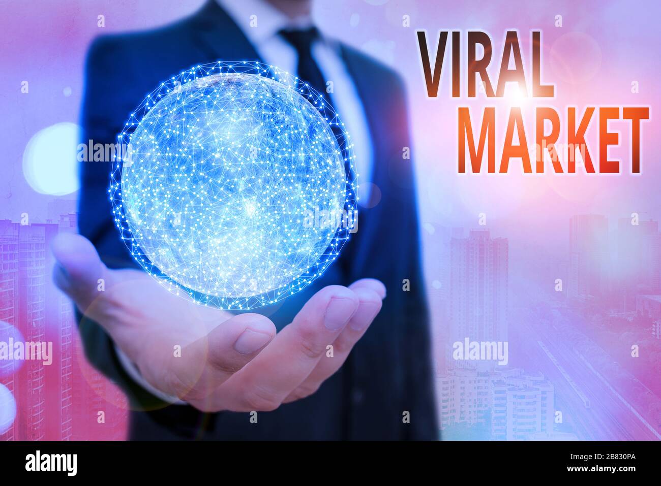 Conceptual hand writing showing Viral Market. Concept meaning the ...