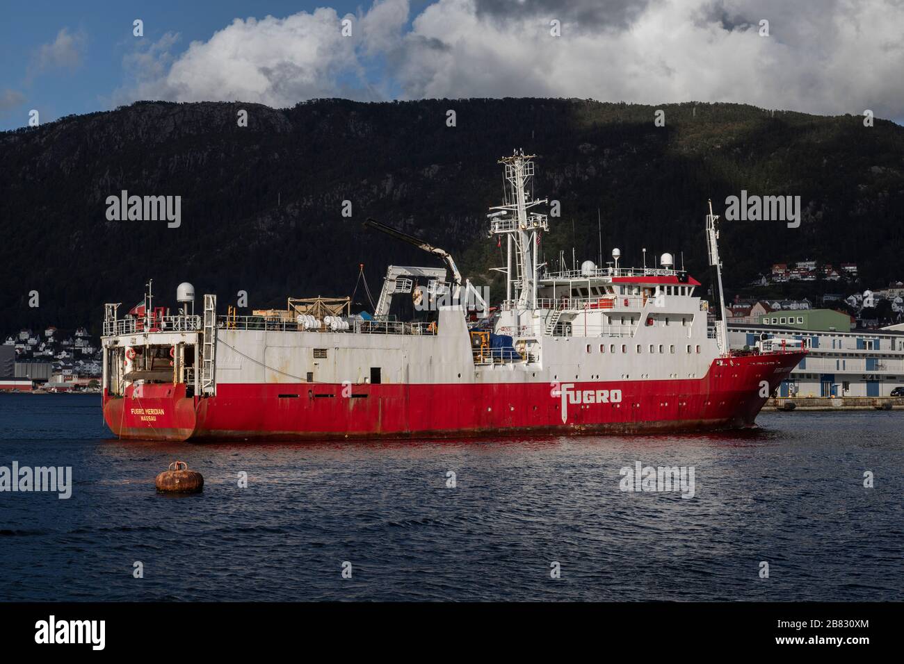 Research and seismic vessel Fugro Meridian arriving in the port of ...