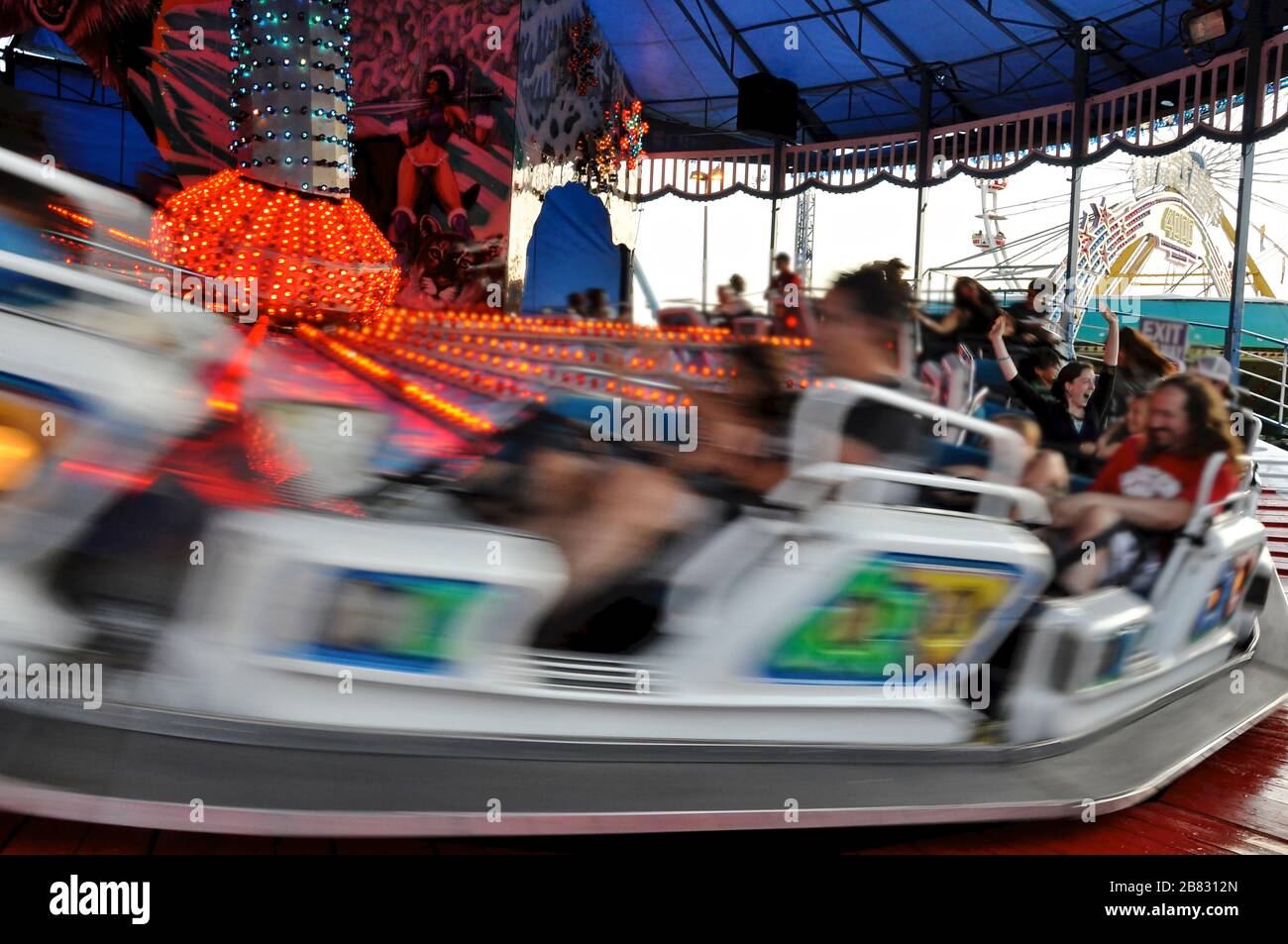 Enjoying the ride at the Canadian National Exhibition in Toronto ...