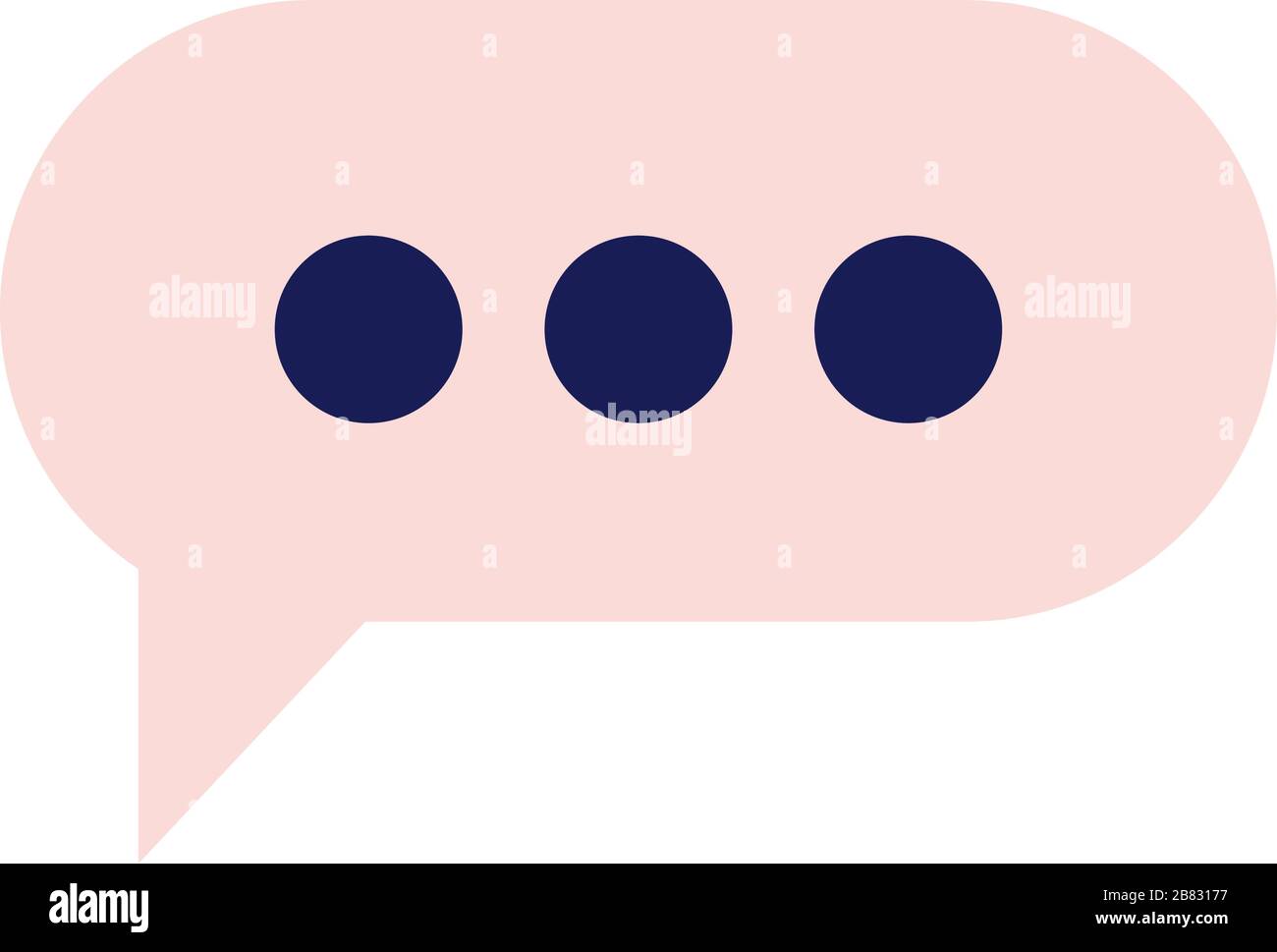 Communication bubble with points vector design Stock Vector Image & Art ...