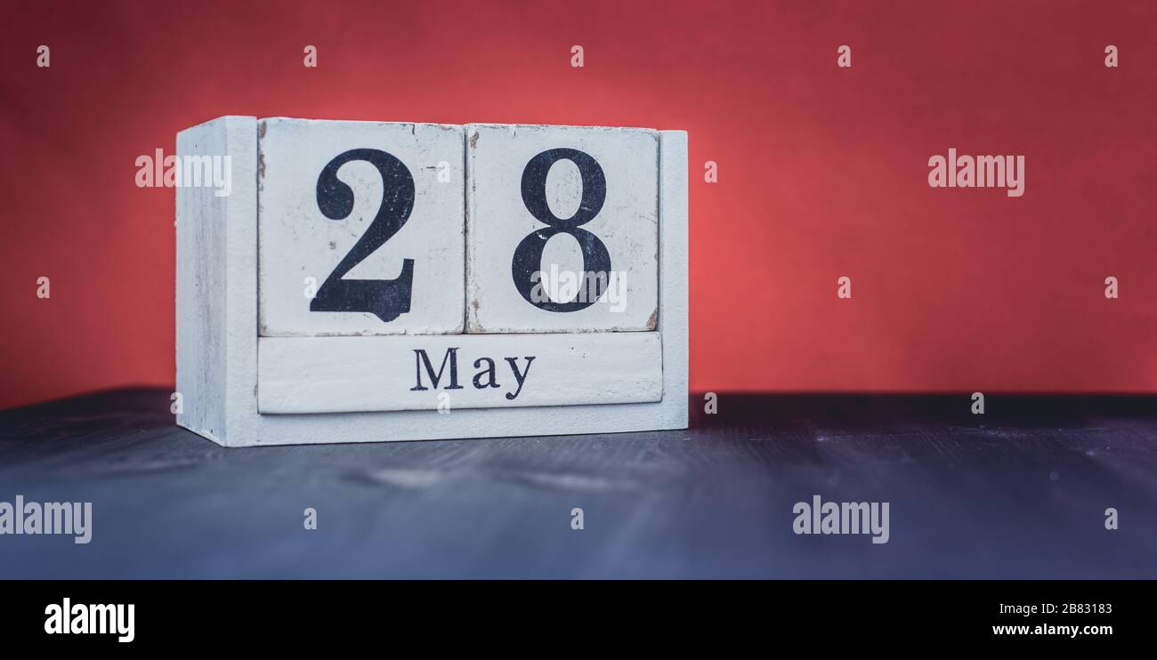 28 may calendar icon hi-res stock photography and images - Alamy