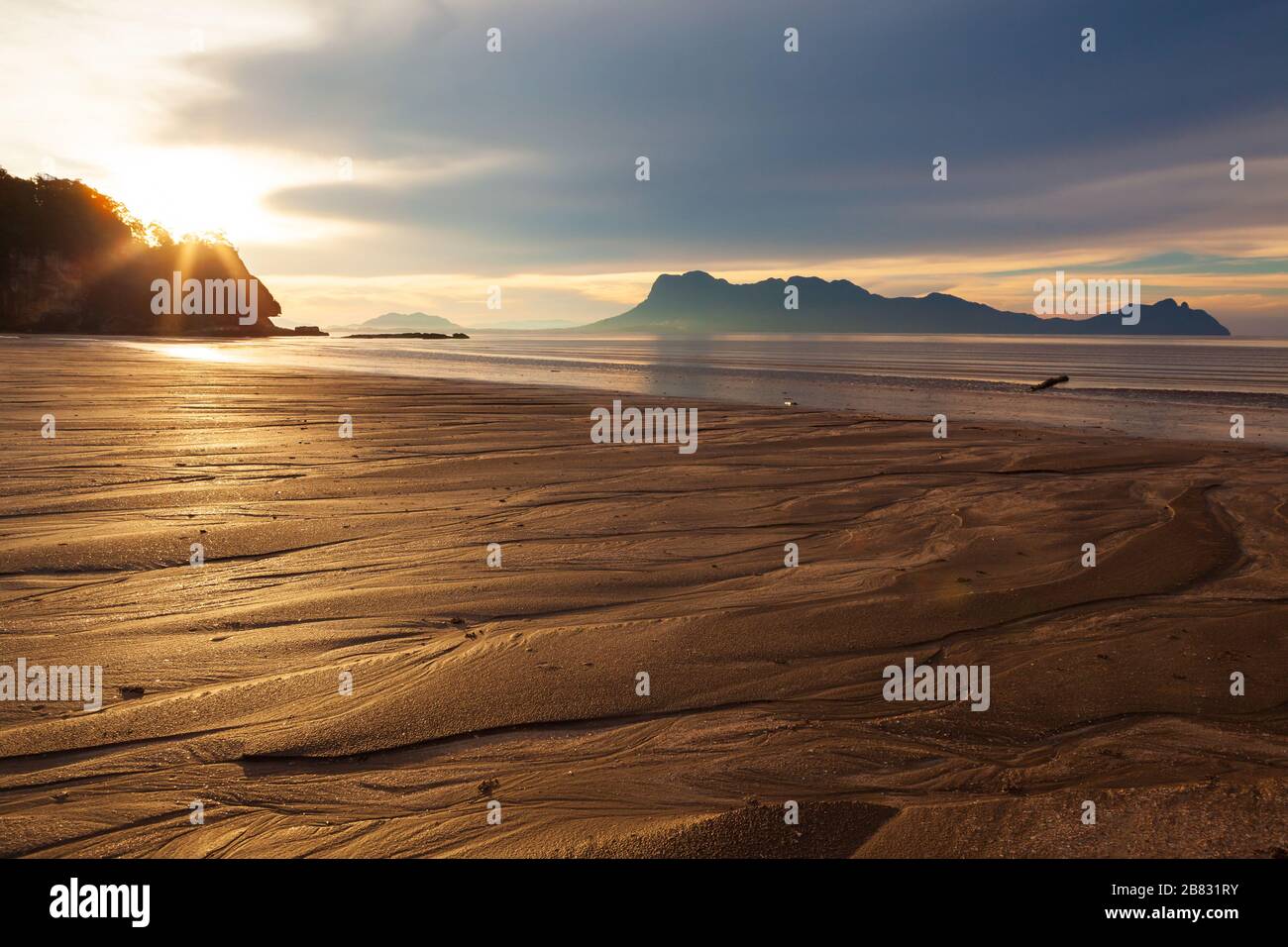 Beach landscape in Borneo Bako national park Malaysia Stock Photo - Alamy
