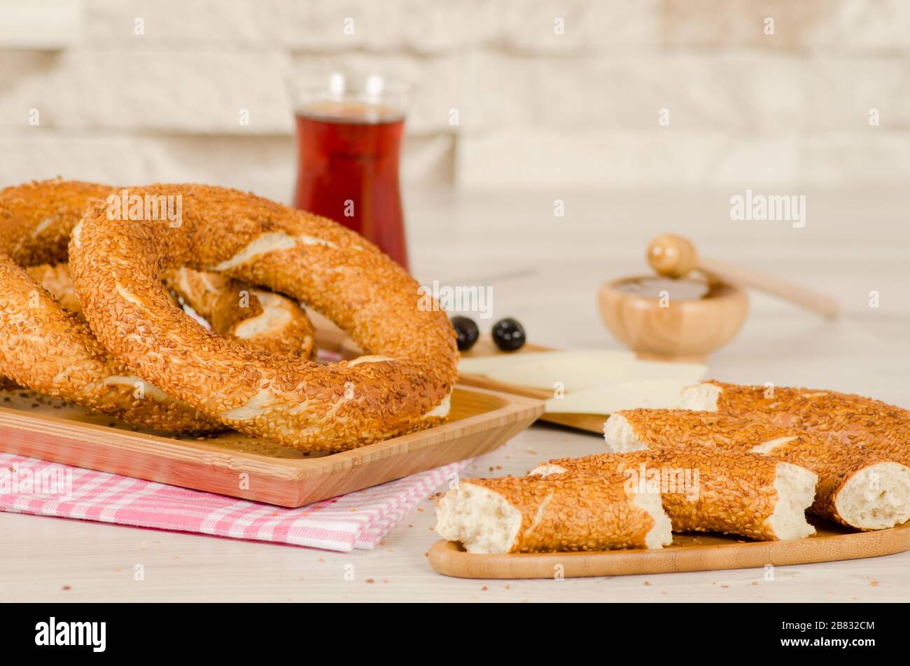 Turkish pastry from turkish cuisine (acma, Pogaca, Simit Stock Photo - Alamy