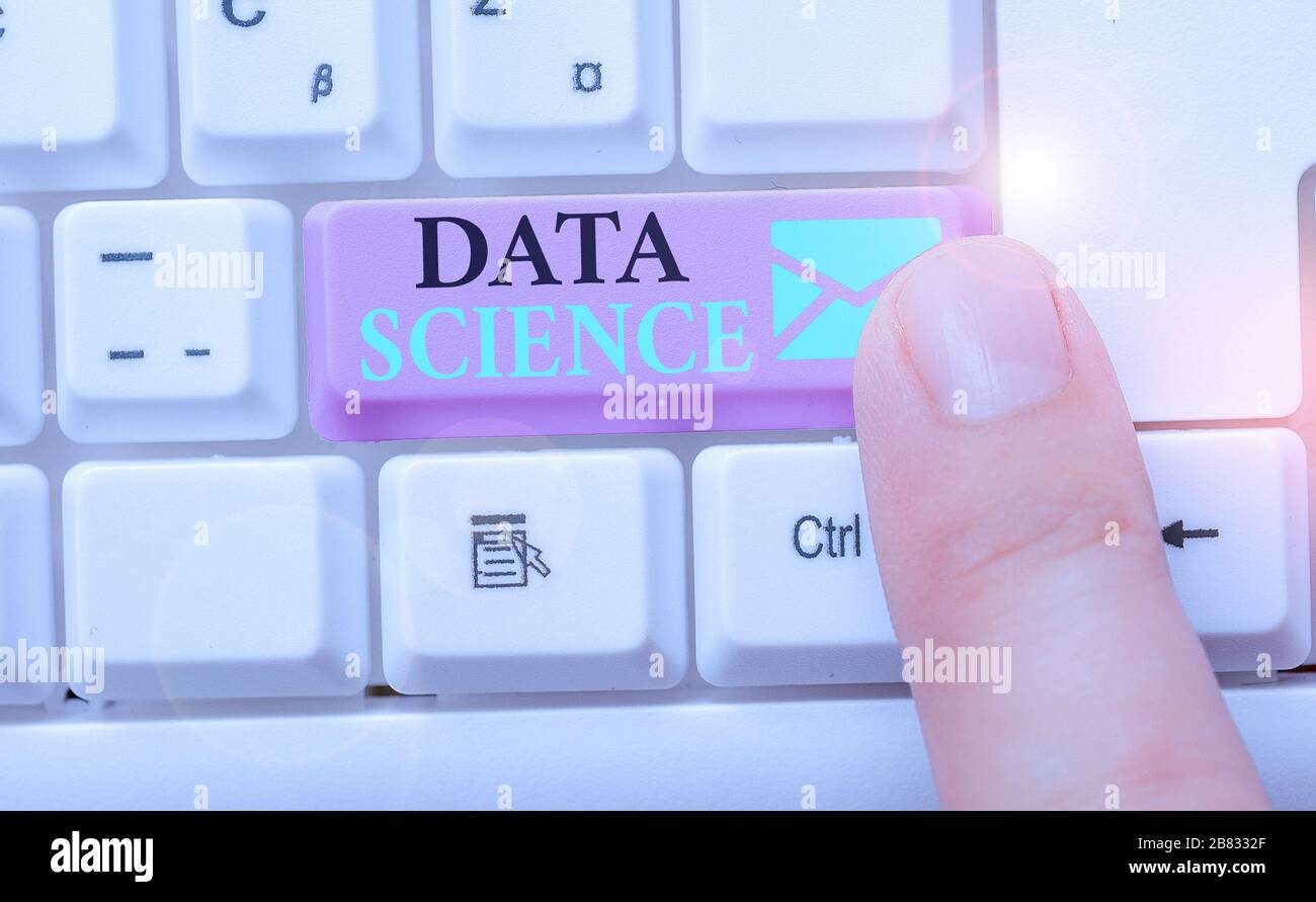 Word writing text Data Science. Business photo showcasing ...