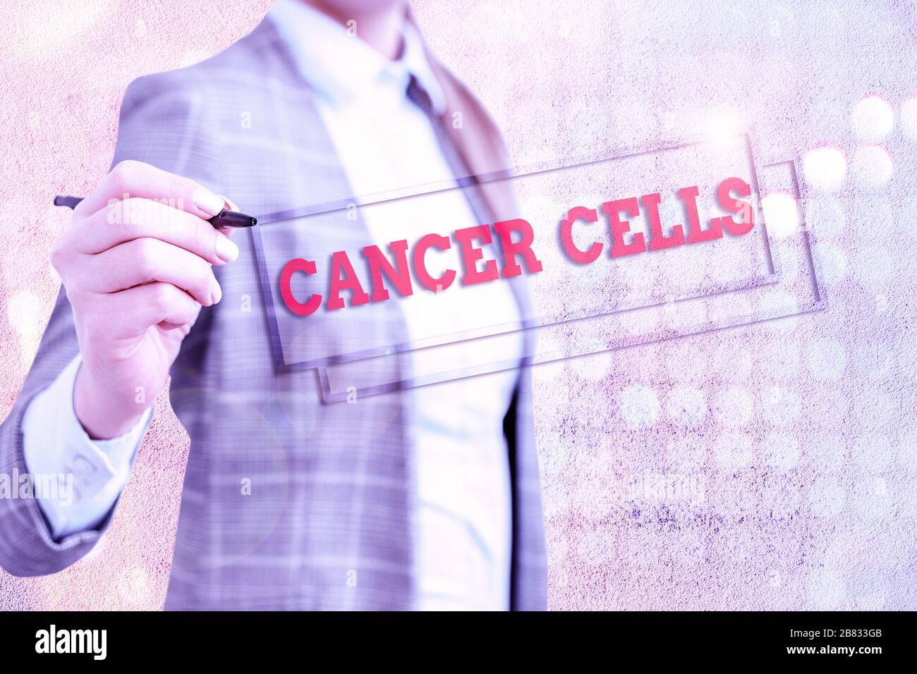 Conceptual hand writing showing Cancer Cells. Concept meaning forming ...