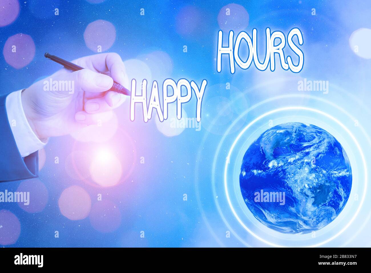 Conceptual hand writing showing Happy Hours. Concept meaning when ...