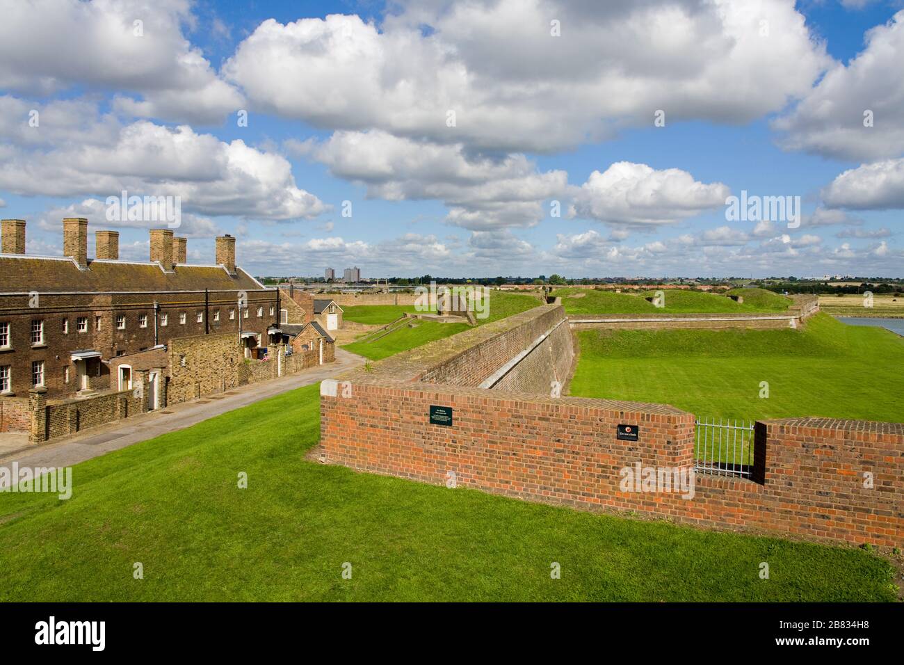 Officers' Quarters in Tilbury Fort, Port of Tilbury, Essex, England ...