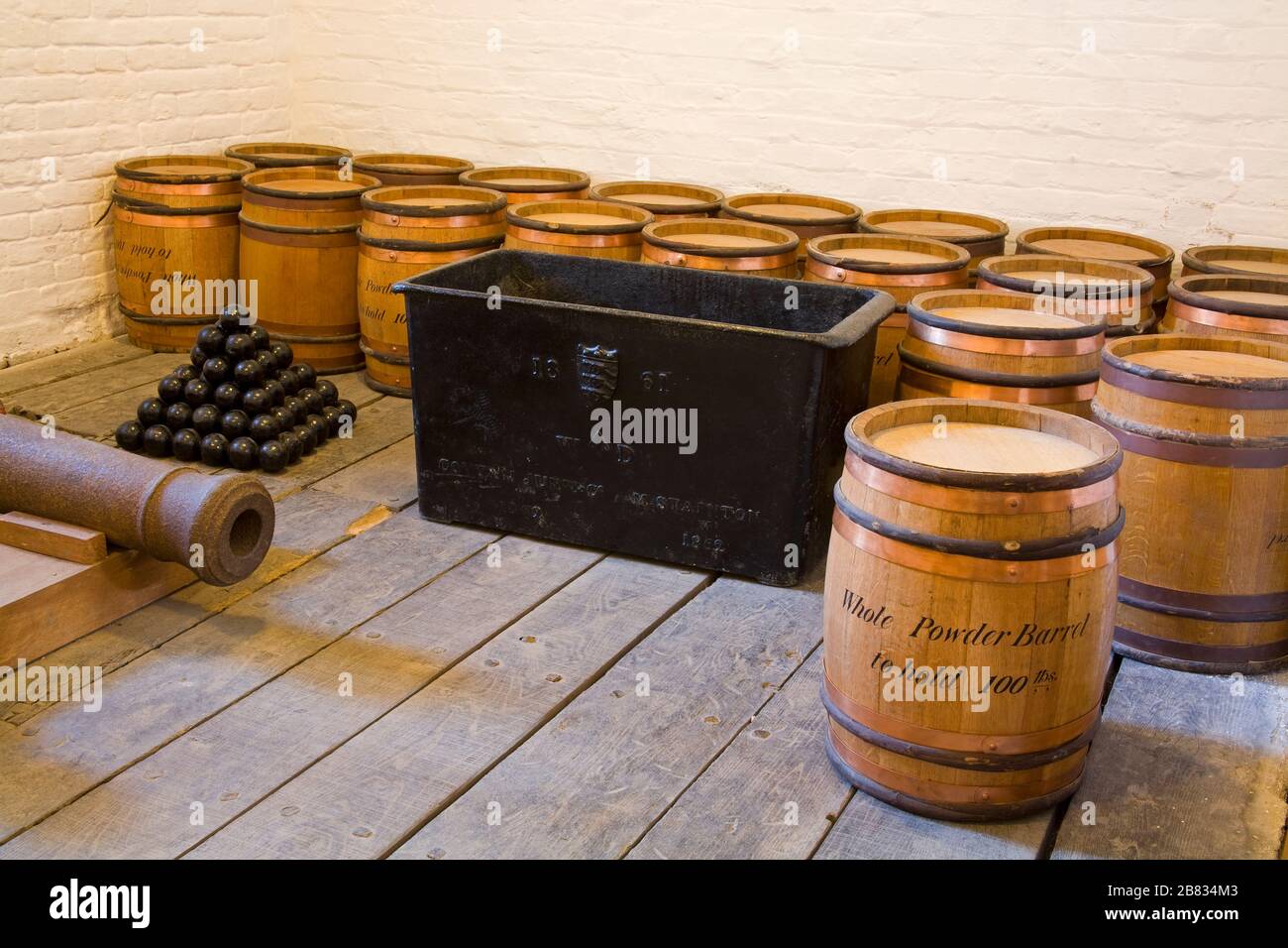 Gunpowder Magazine in Tilbury Fort, Port of Tilbury, Essex, England ...