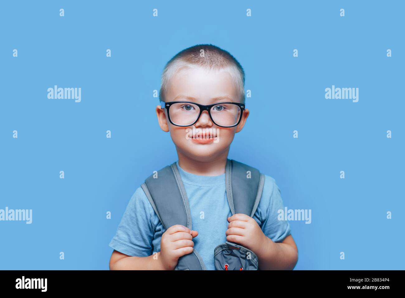 Sad Boy Going To School