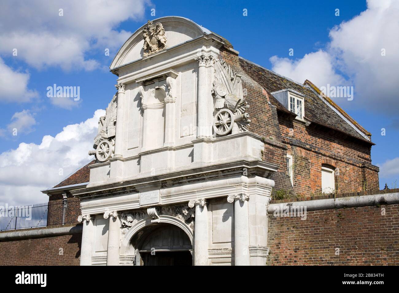 Tilbury Fort Gatehouse, Port of Tilbury, Essex, England, United Kingdom ...