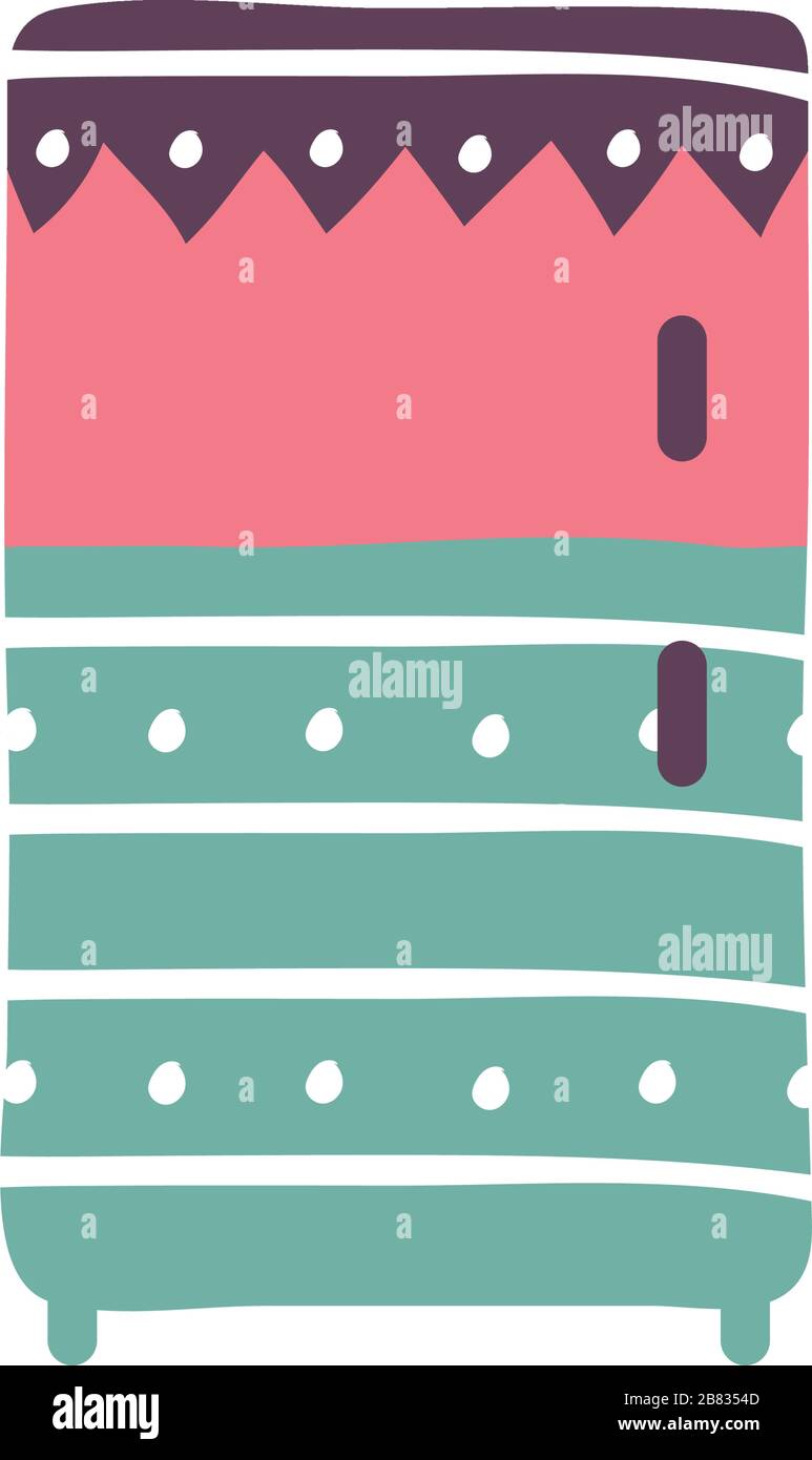 Isolated fridge flat style icon vector design Stock Vector Image & Art ...