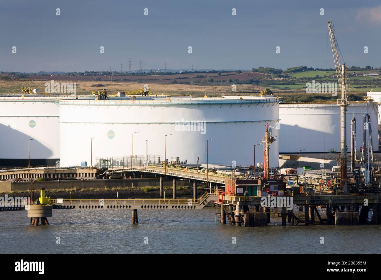 Canvey Gas Terminal, Southend-on-Sea, River Thames, Essex County ...