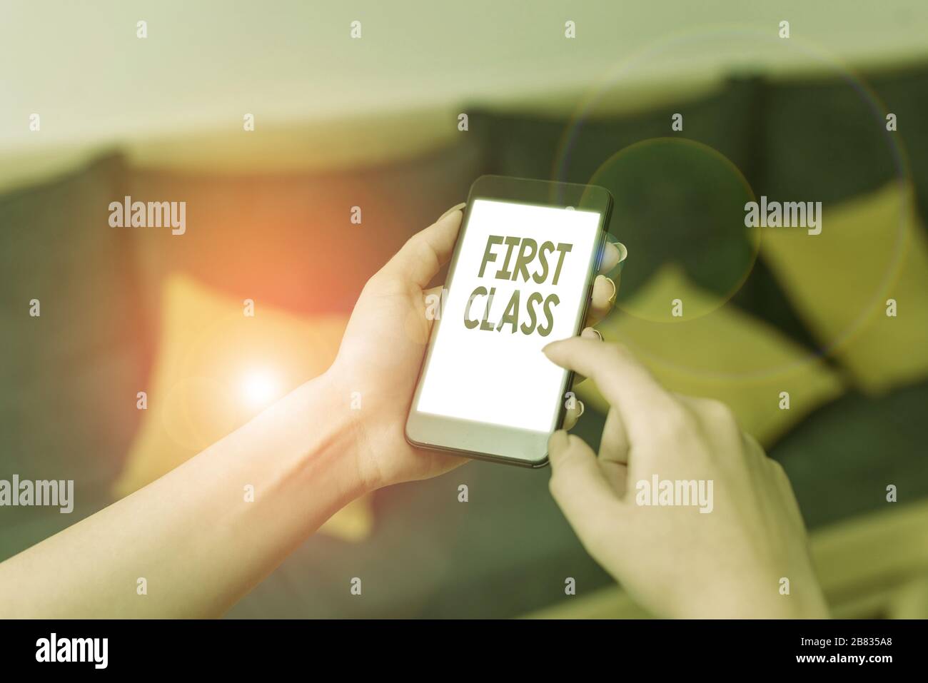 Word writing text First Class. Business photo showcasing the most ...