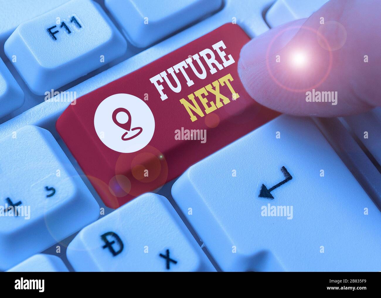 Writing note showing Future Next. Business concept for Set of mental ...
