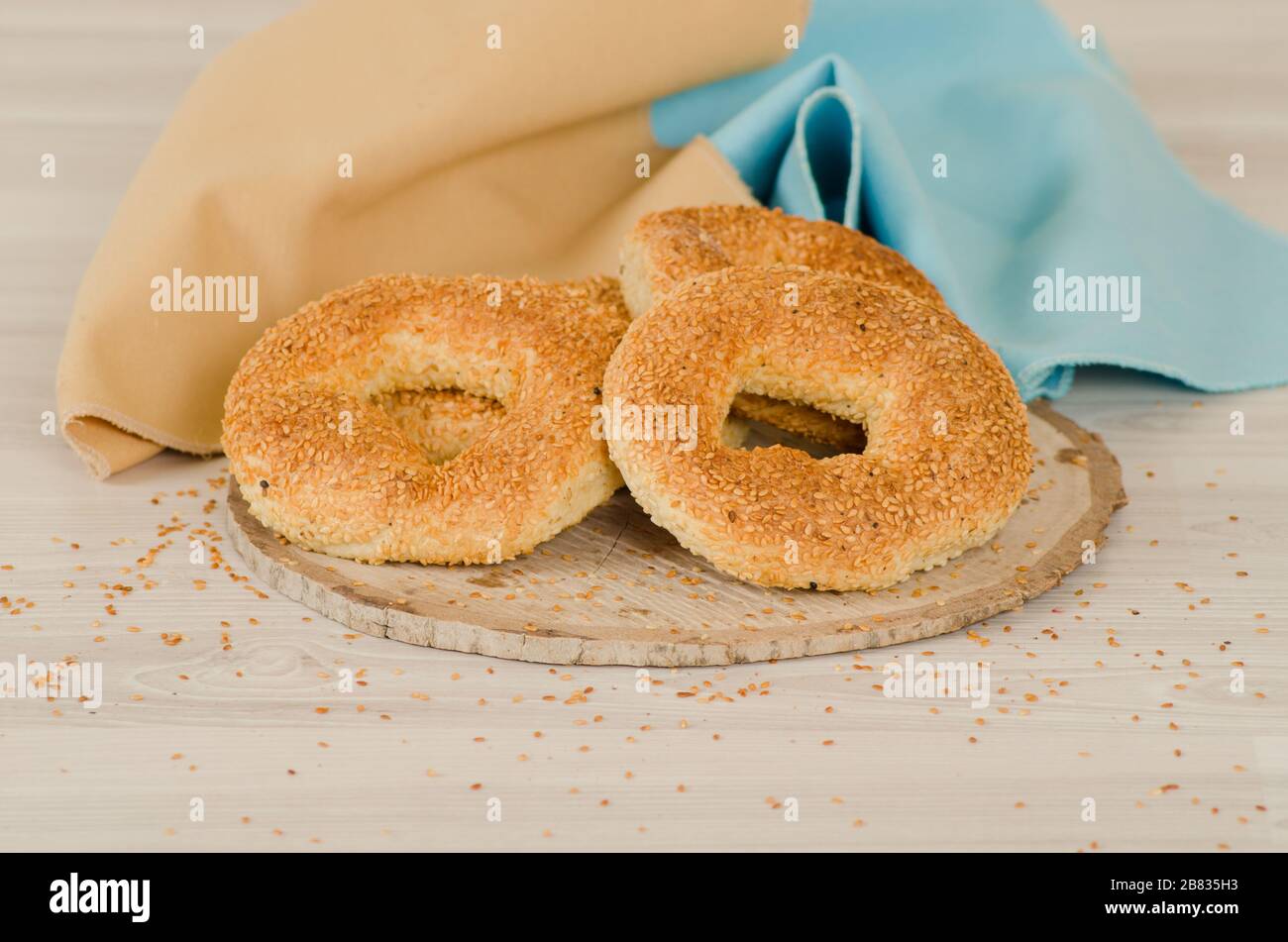 Turkish pastry from turkish cuisine (acma, Pogaca, Simit Stock Photo ...