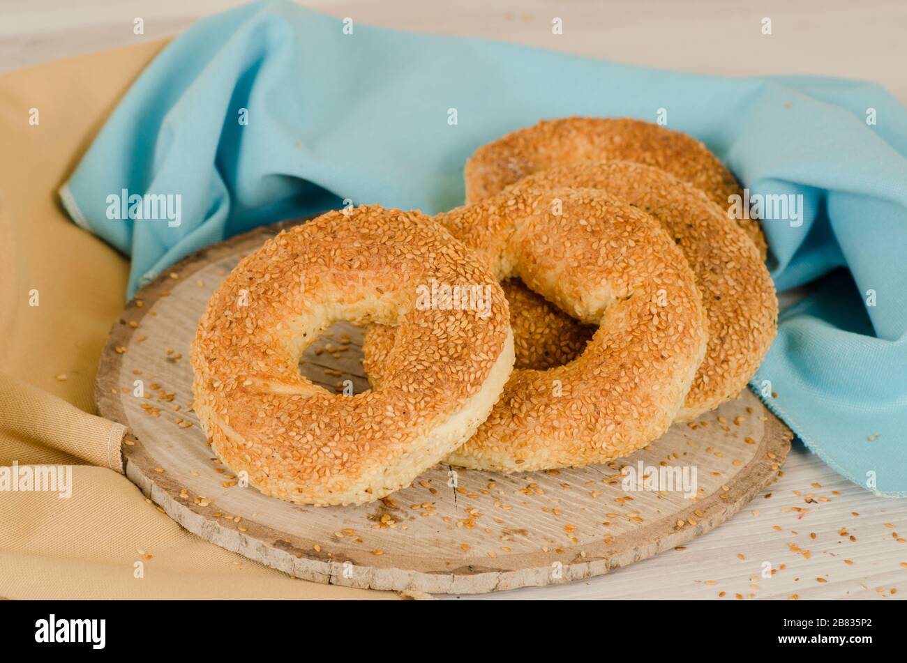 Turkish pastry from turkish cuisine (acma, Pogaca, Simit Stock Photo ...