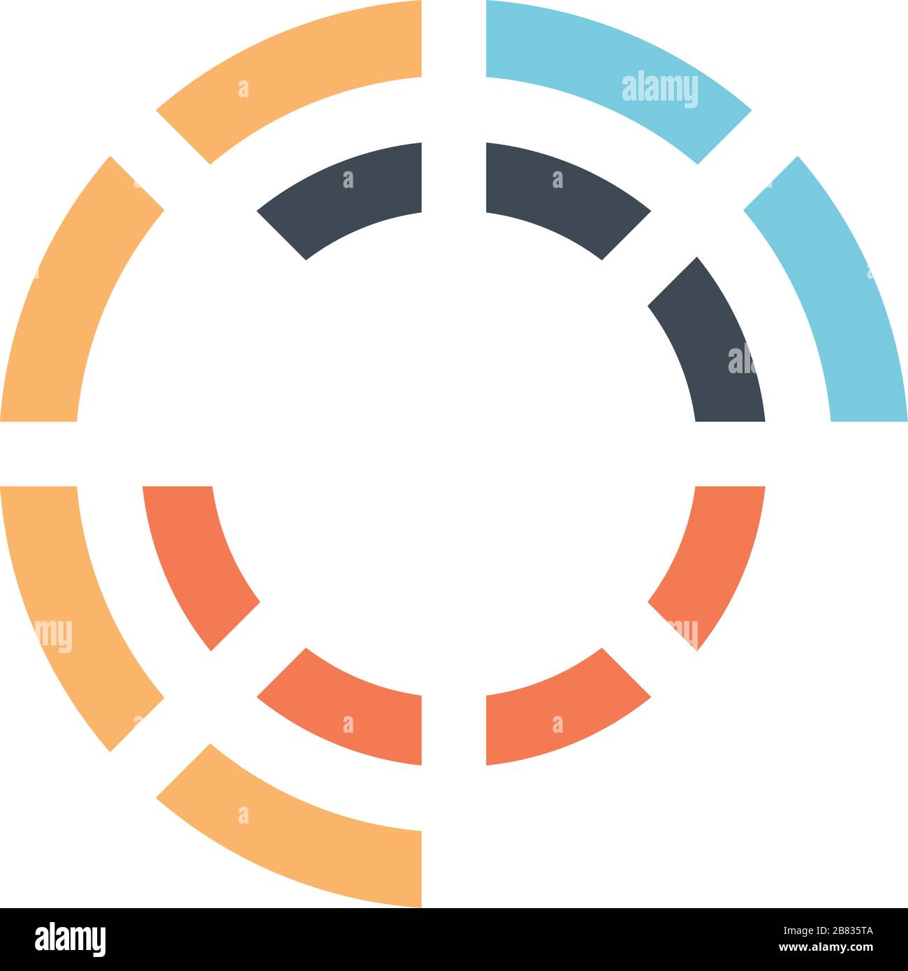 lines loading circle flat style icon vector design Stock Vector Image ...