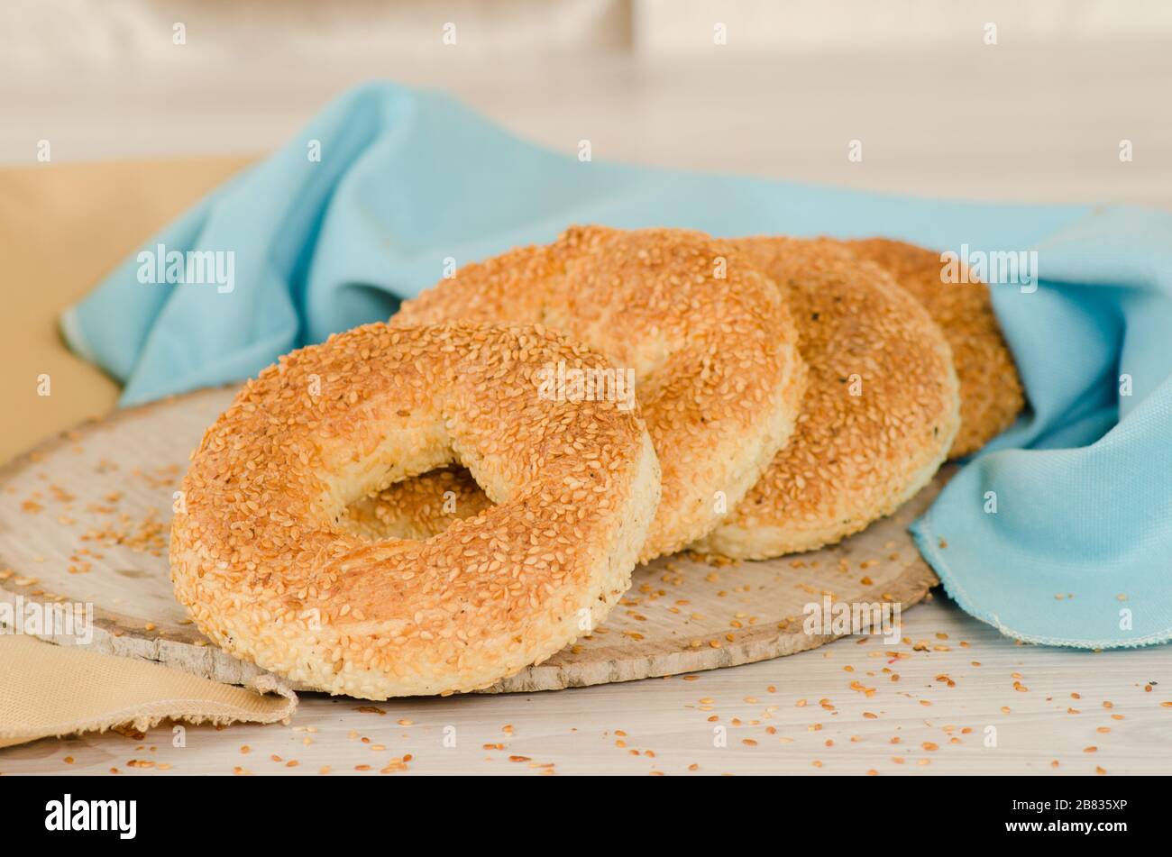 Turkish pastry from turkish cuisine (acma, Pogaca, Simit Stock Photo ...