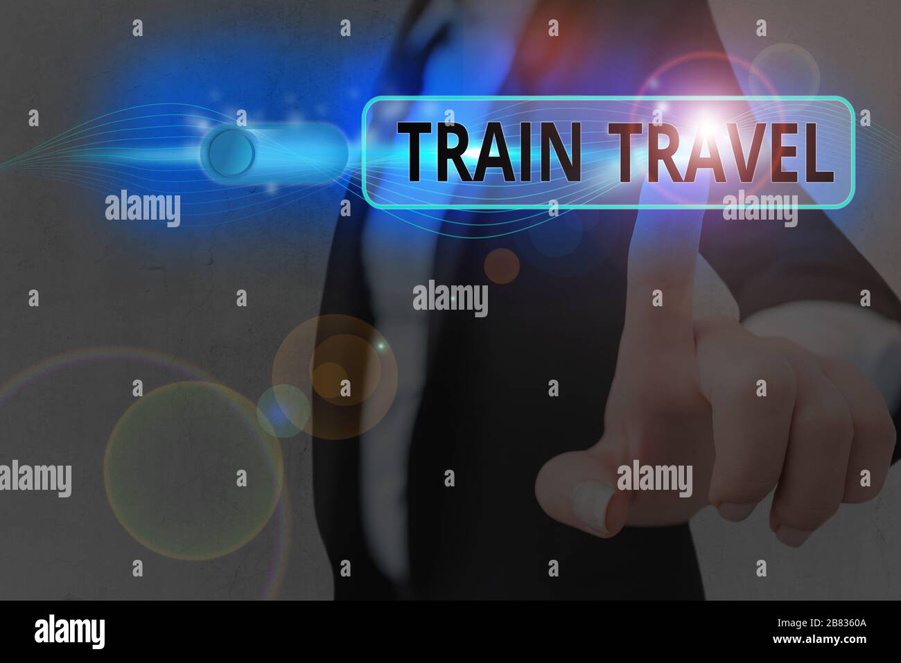 Conceptual hand writing showing Train Travel. Concept meaning to make a ...