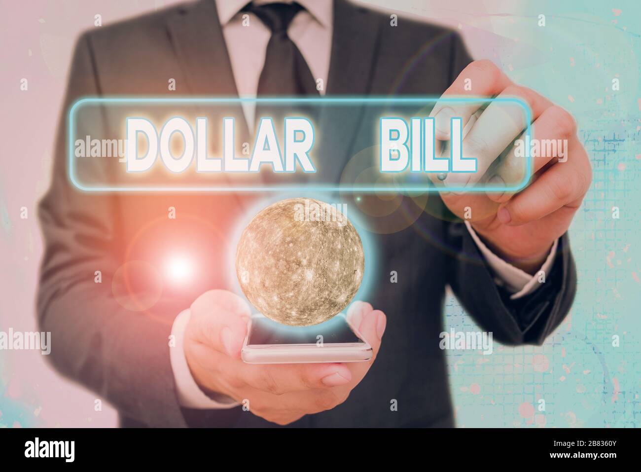 Handwriting text Dollar Bill. Conceptual photo a piece of paper money ...