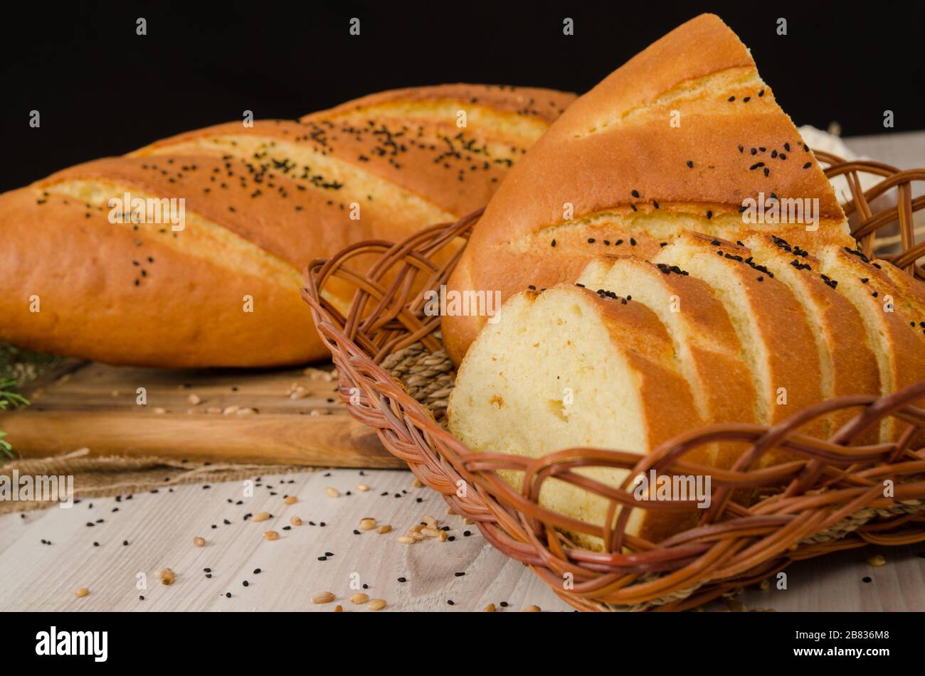 Turkish bread from Turkish cuisine Stock Photo - Alamy