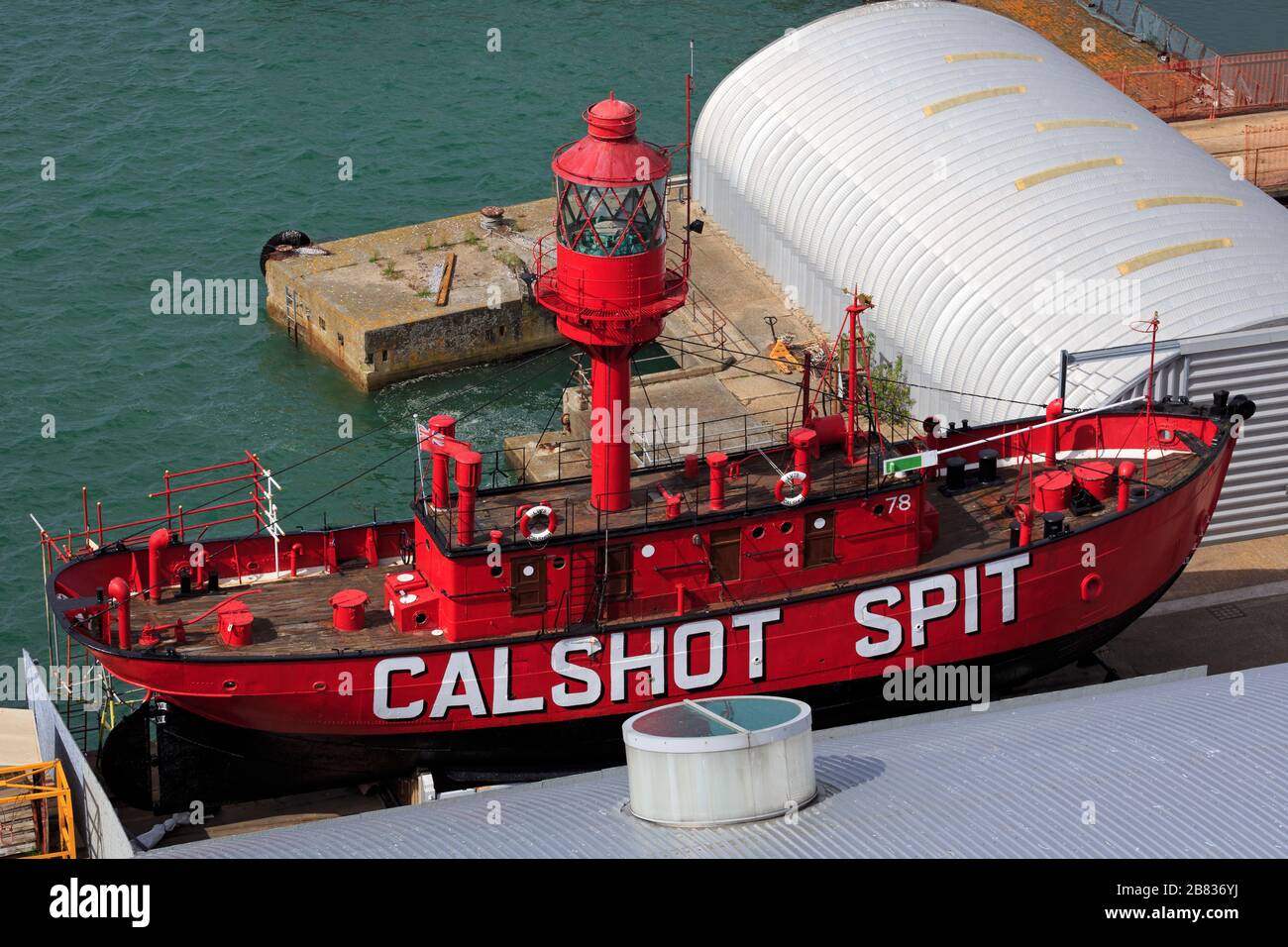 Calshot Spit Lightship, Southampton, Hampshire, England, United Kingdom ...