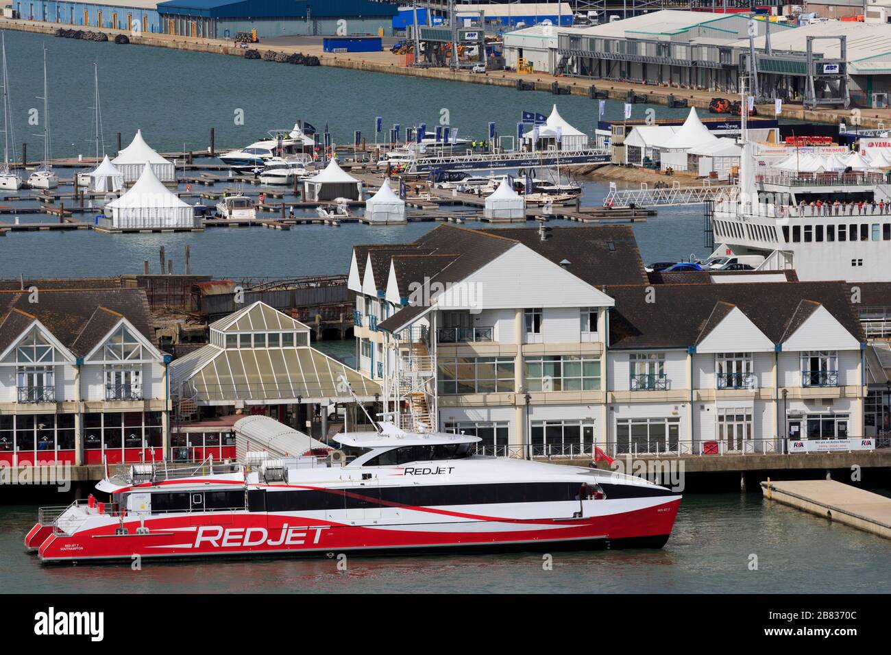 Ferry, Town Quay, Southampton, Hampshire, England, United Kingdom Stock ...