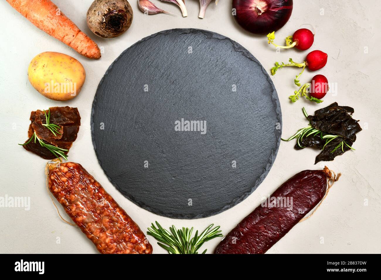 A large shot empty circle in the center surrounded by a frame of ...