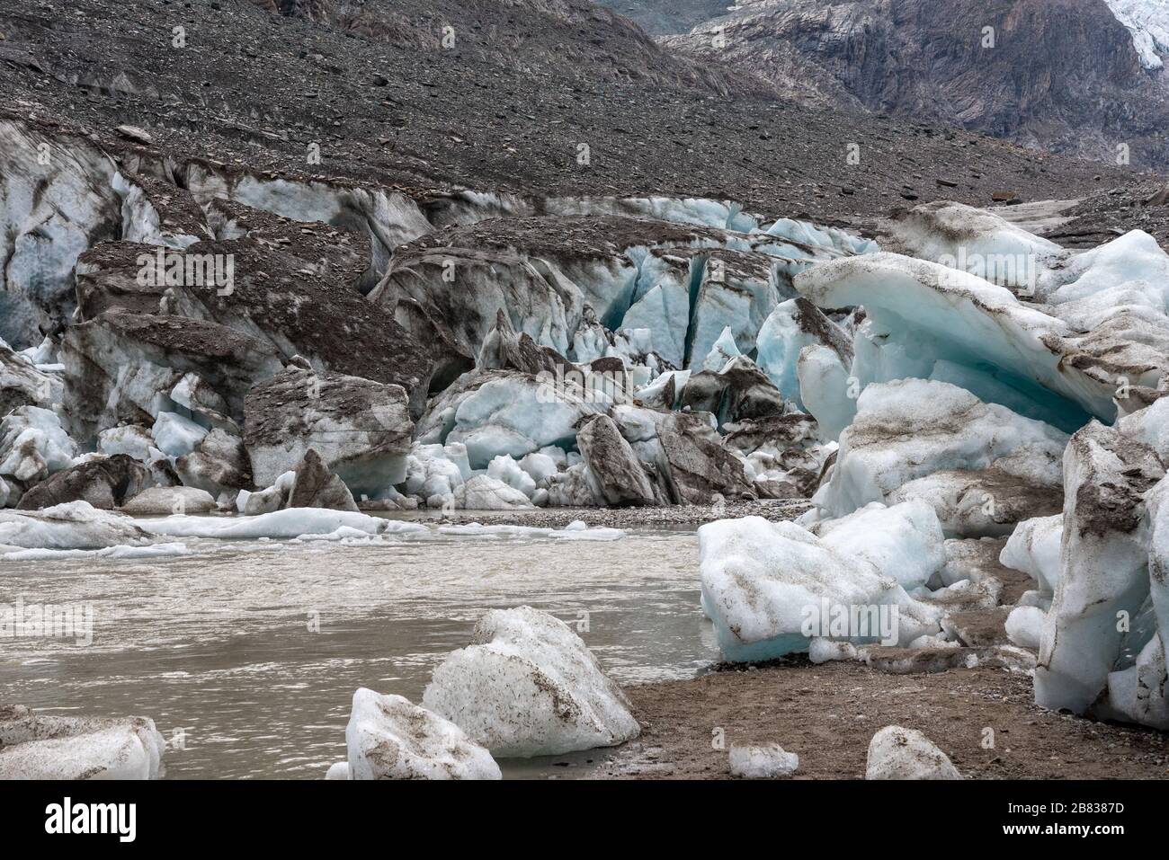 Pasterze Glacier at the Grossglockner Mountain, Austria's highest ...