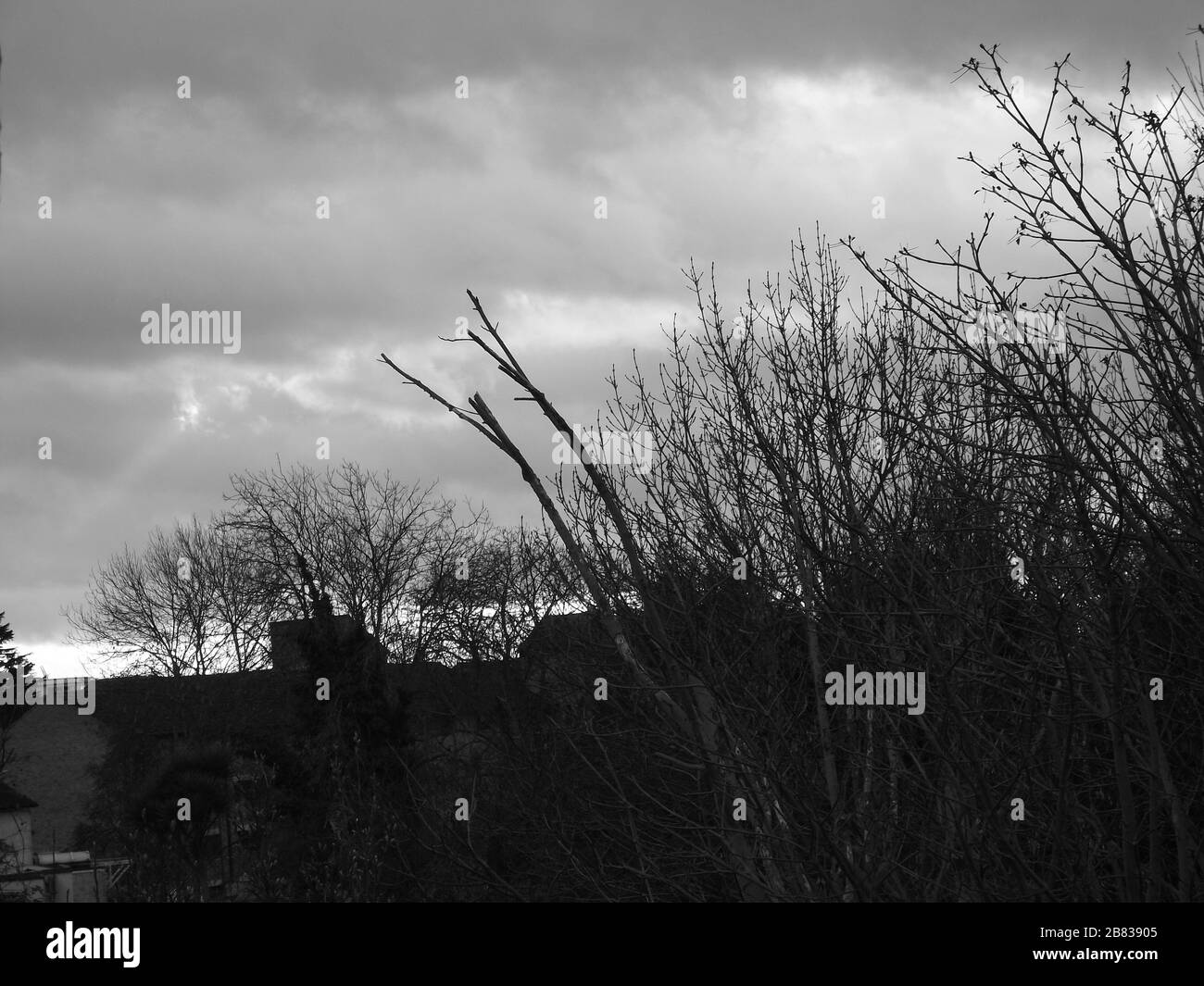 Winter images from a third floor window Stock Photo - Alamy