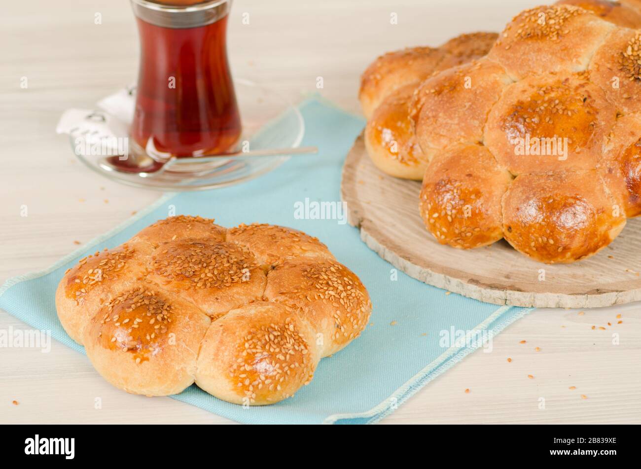 Turkish bread from Turkish cuisine Stock Photo - Alamy