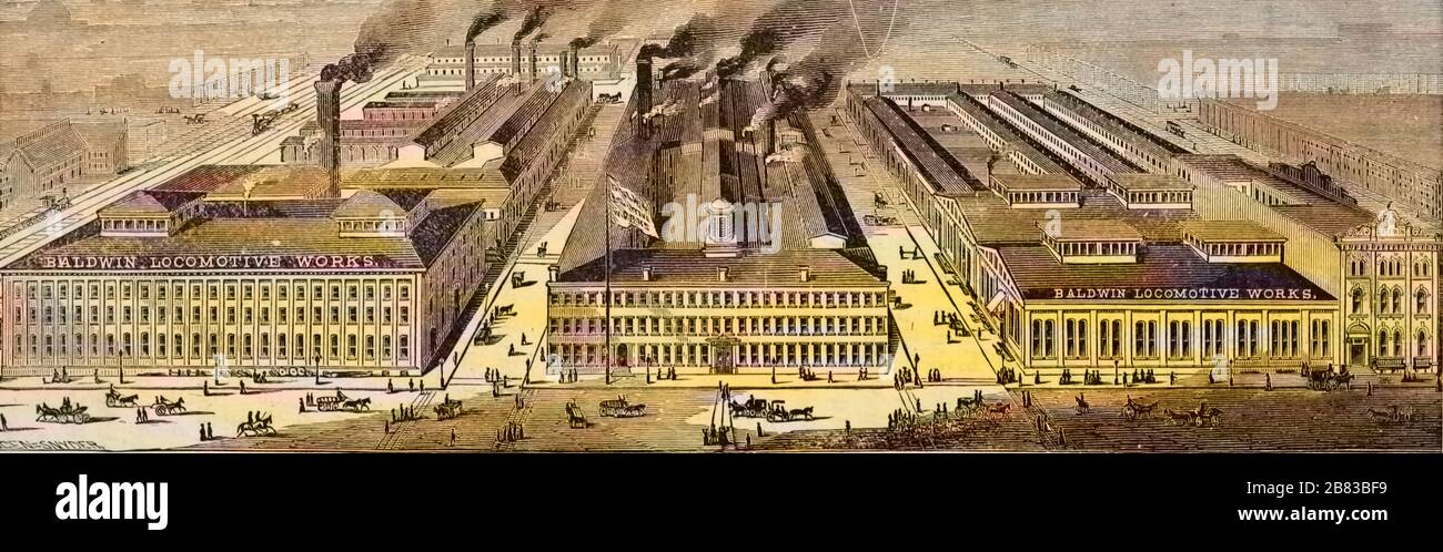 Railroad factory 1800s hi-res stock photography and images - Alamy
