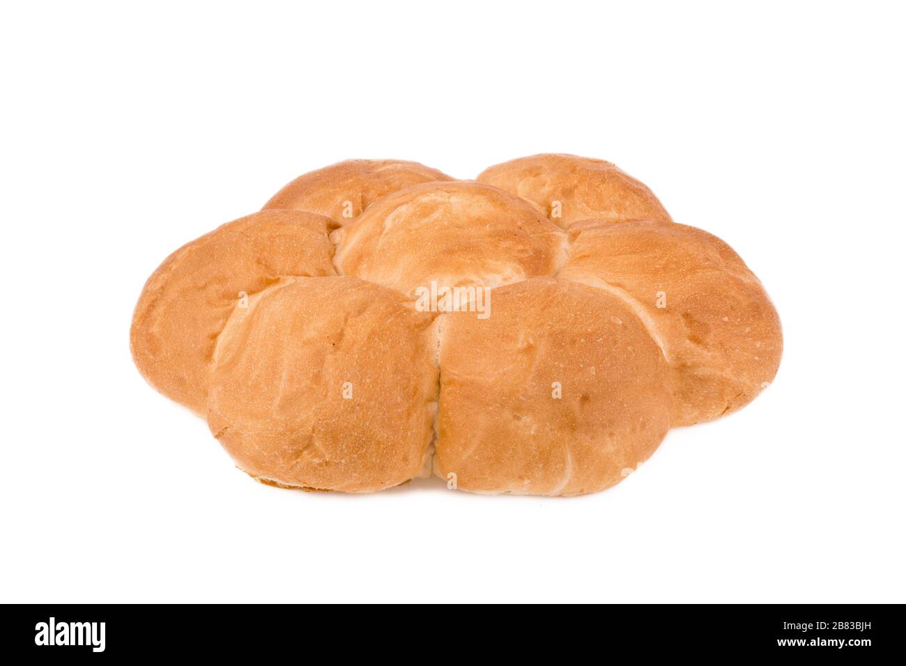 flat loaf isolated on a white background Stock Photo - Alamy